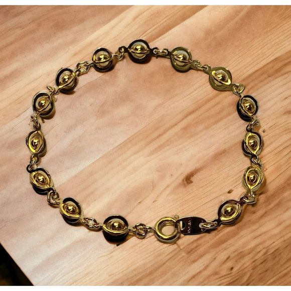 Avon | Jewelry | Vintage Avon Golden Chain Bracelet Gold Tone Circle ...